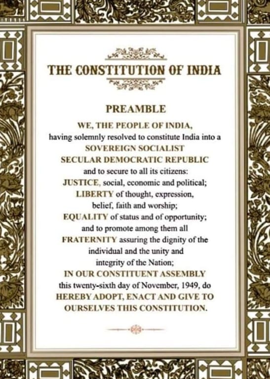 Preamble of the Constitution of India – CrackTarget